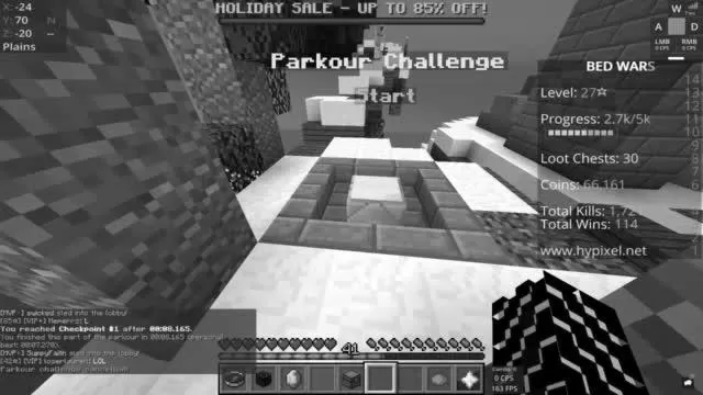 Hypixel Bedwars Parkour Record