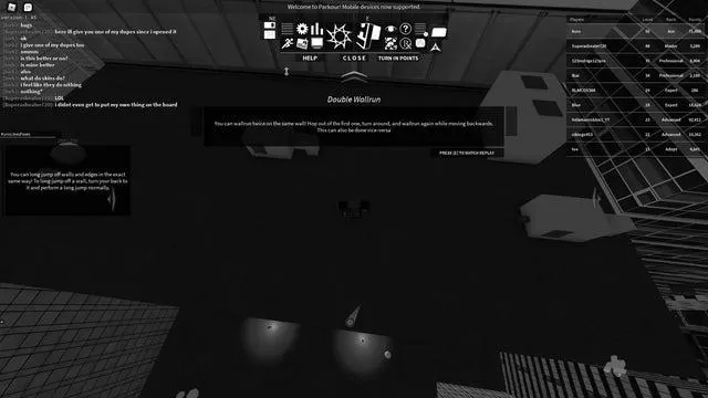 How to Do Advanced Tutorial Parkour in Roblox